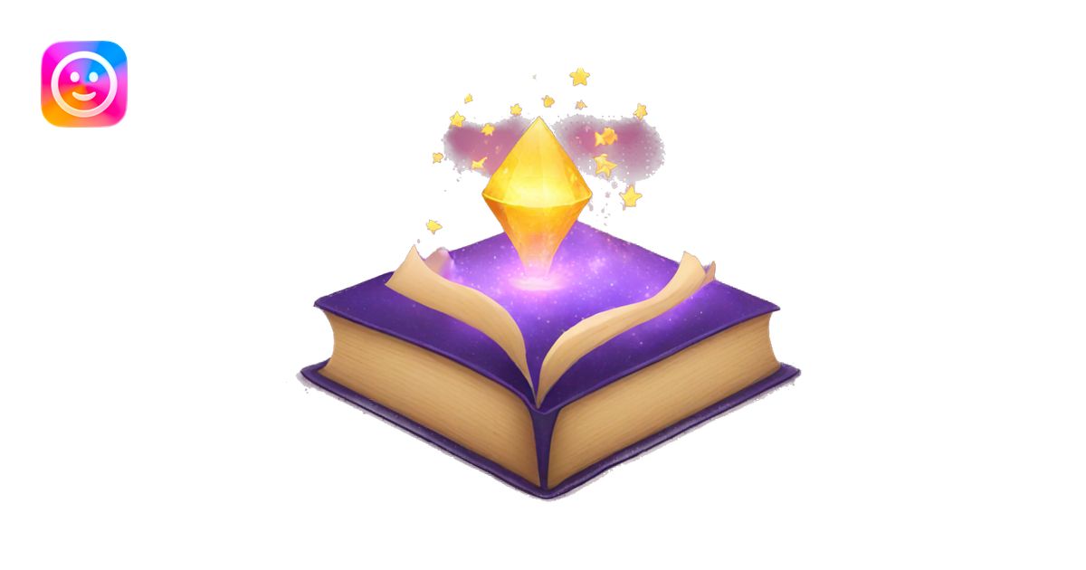 magic book emoji | AI Emoji Generator