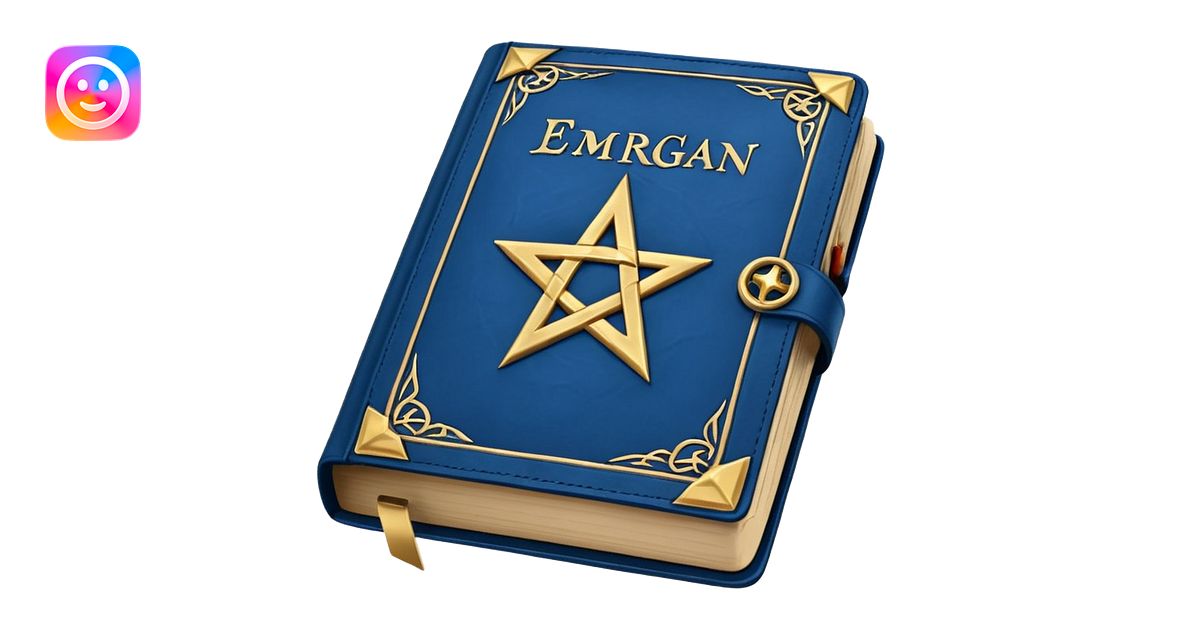 blue spell book emoji | AI Emoji Generator
