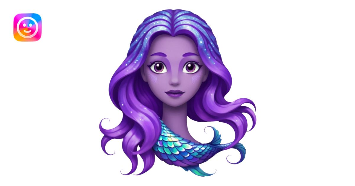 glitter purple siren emoji | AI Emoji Generator