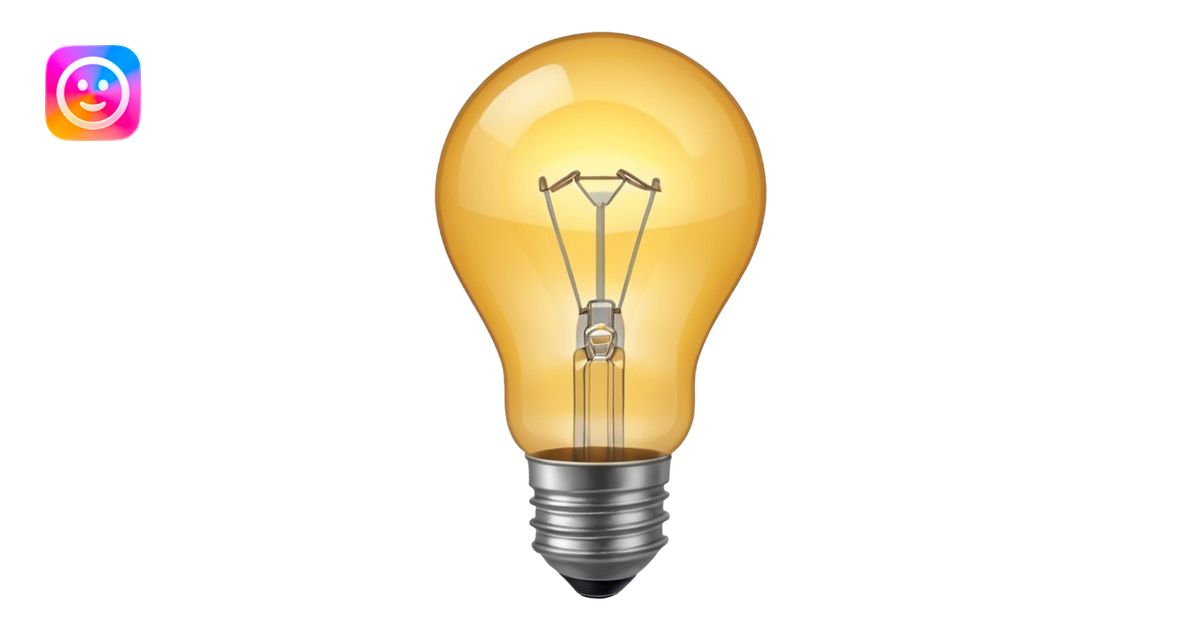 💡Light Bulb emoji | AI Emoji Generator