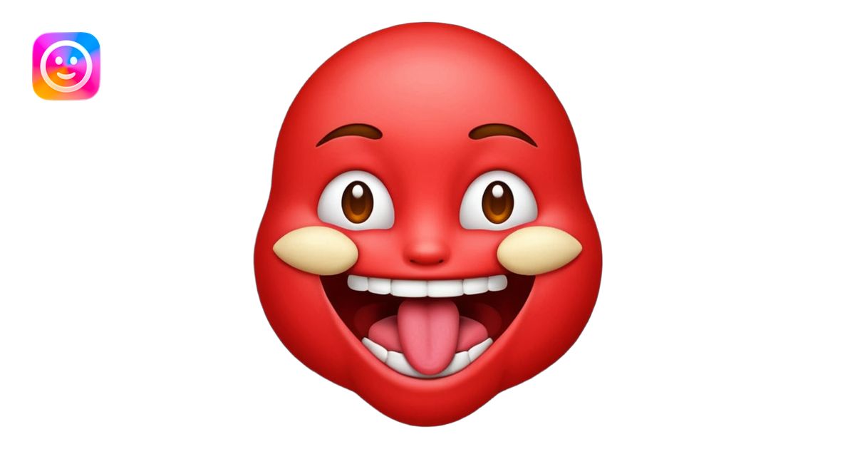 Emoji that’s🥵 but licking lips emoji | AI Emoji Generator
