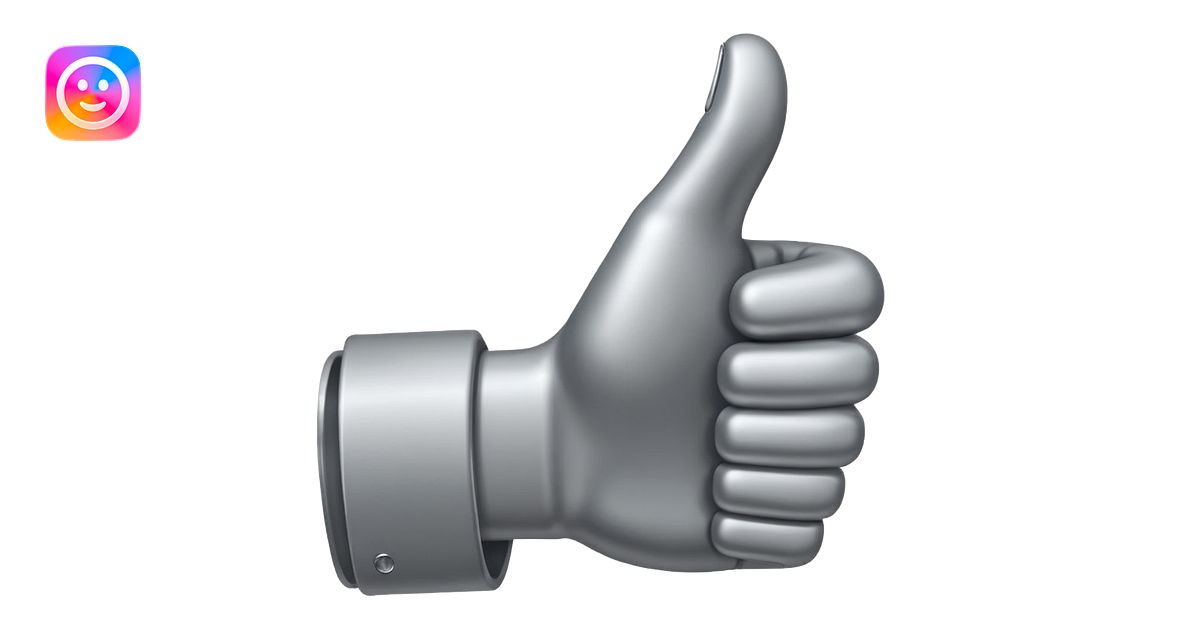 thumbs up but grey emoji | AI Emoji Generator