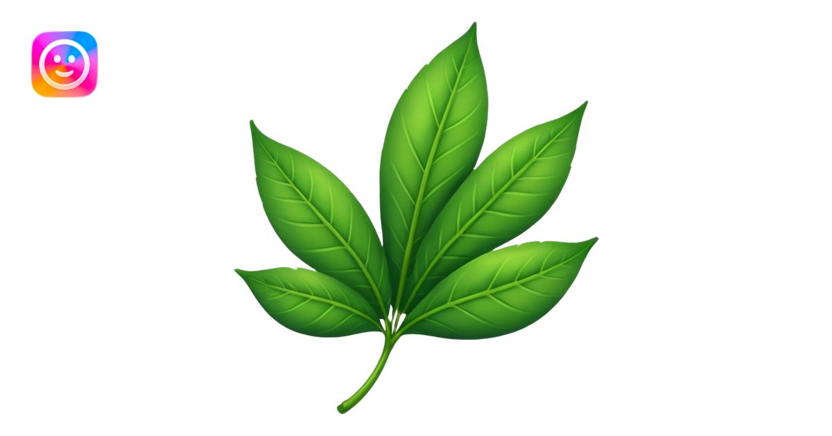 Green Leaf emoji | AI Emoji Generator