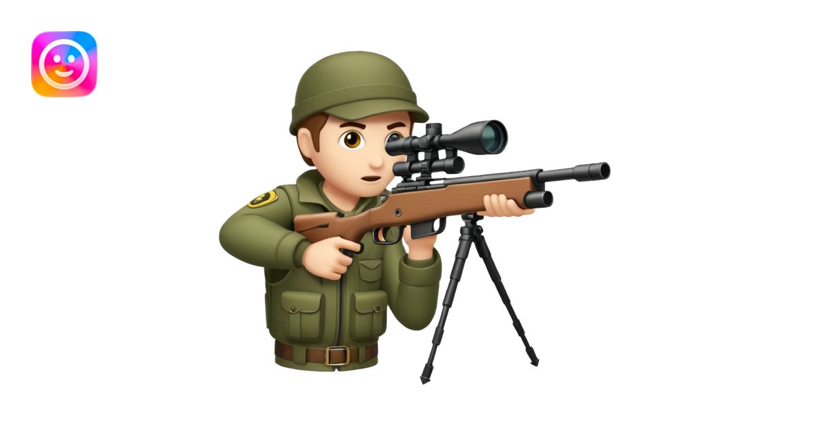 Sniper aim emoji | AI Emoji Generator