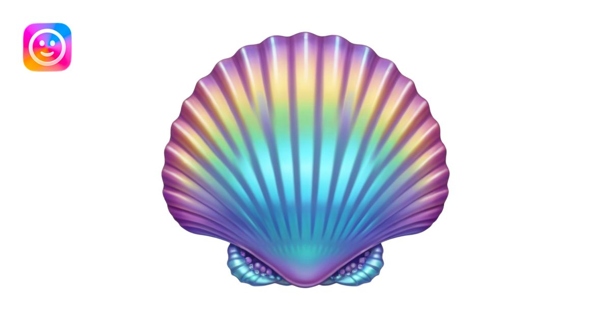 sea shell with pearls emoji | AI Emoji Generator