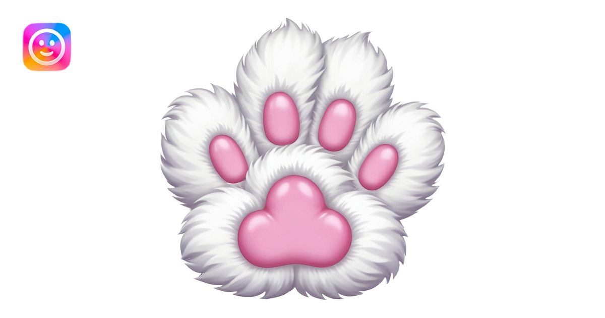 white cat's hand emoji | AI Emoji Generator