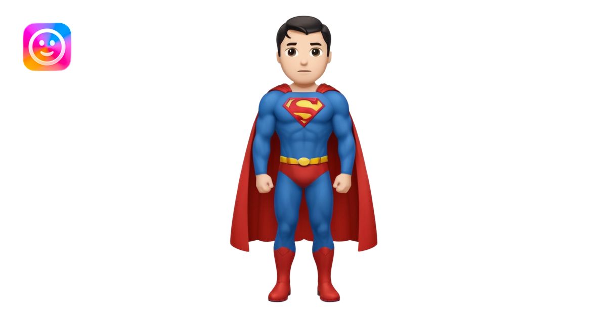 superman standing emoji | AI Emoji Generator
