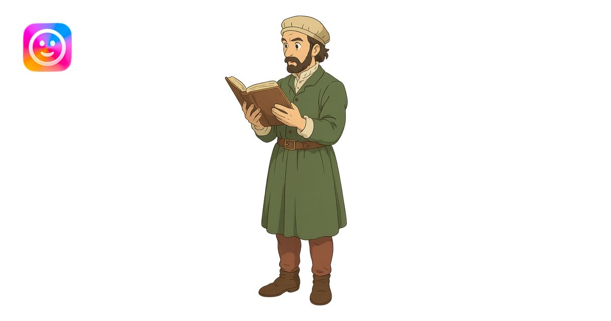 The full body of A european doctor from the 1500s holding a medical ...