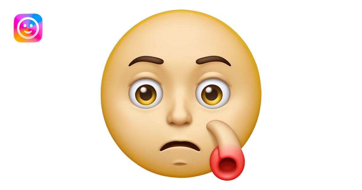 Create an regular circle emoji that is rolling his eyes and super gross ...