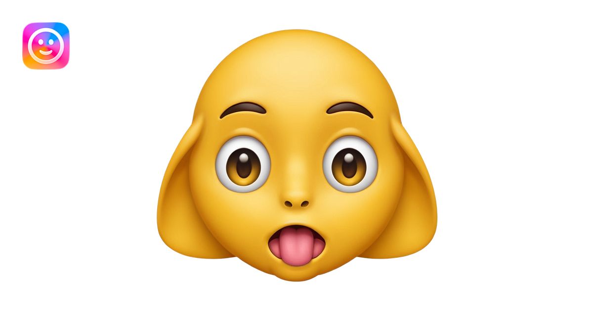 ios face emoji with both pupils at the center of the eye as if looking ...