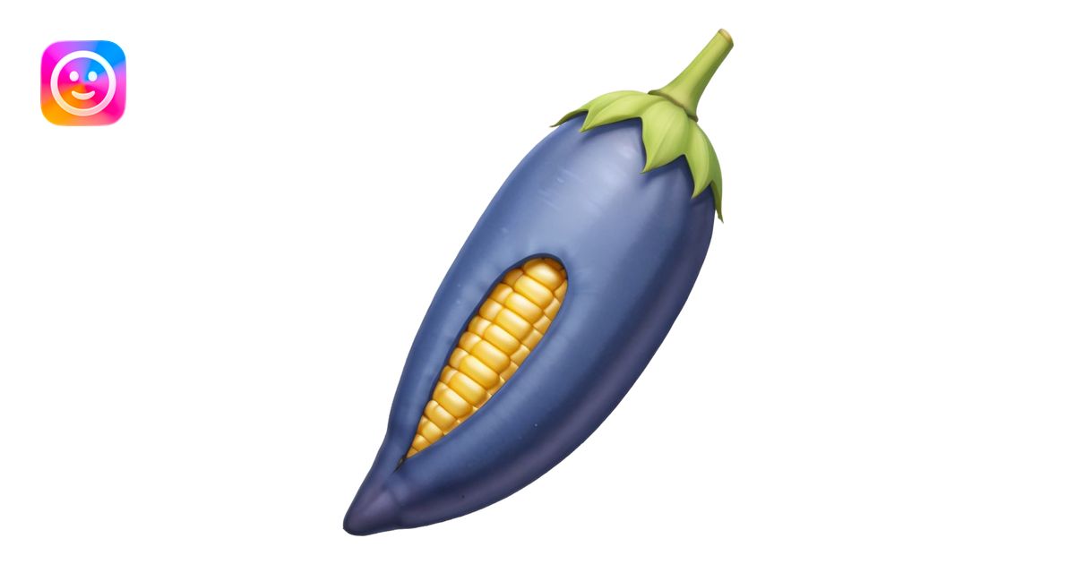 Realistic emoji of a corn blue emoji | AI Emoji Generator