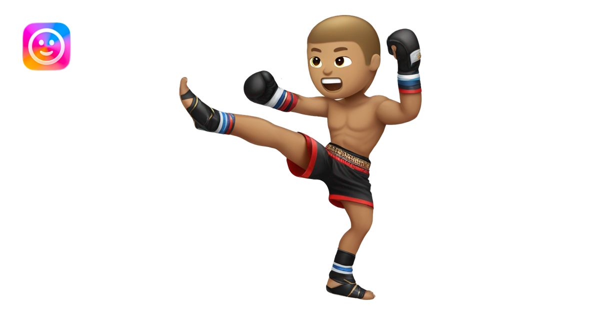 Muay Thai guy emoji | AI Emoji Generator