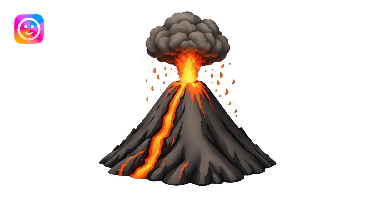 Volcano emoji | AI Emoji Generator