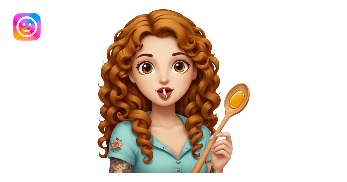 portrait woman long curly brown hair brown eyes white skin tattoos ...