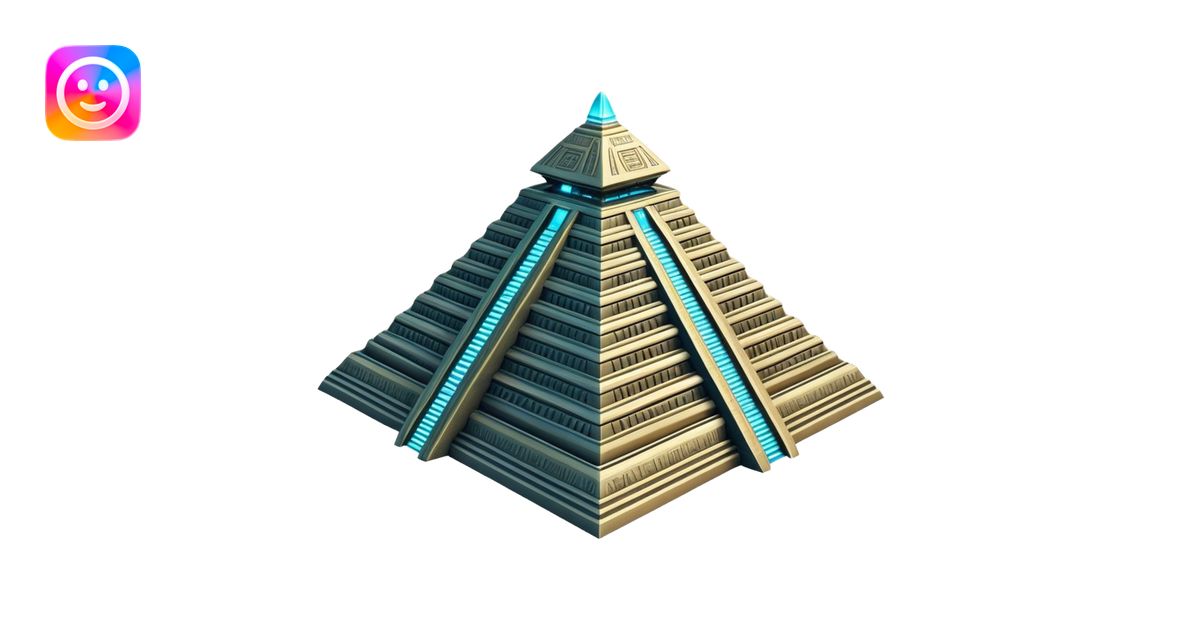Annunaki alien spaceship, ziggurat-like structure, blending ancient ...