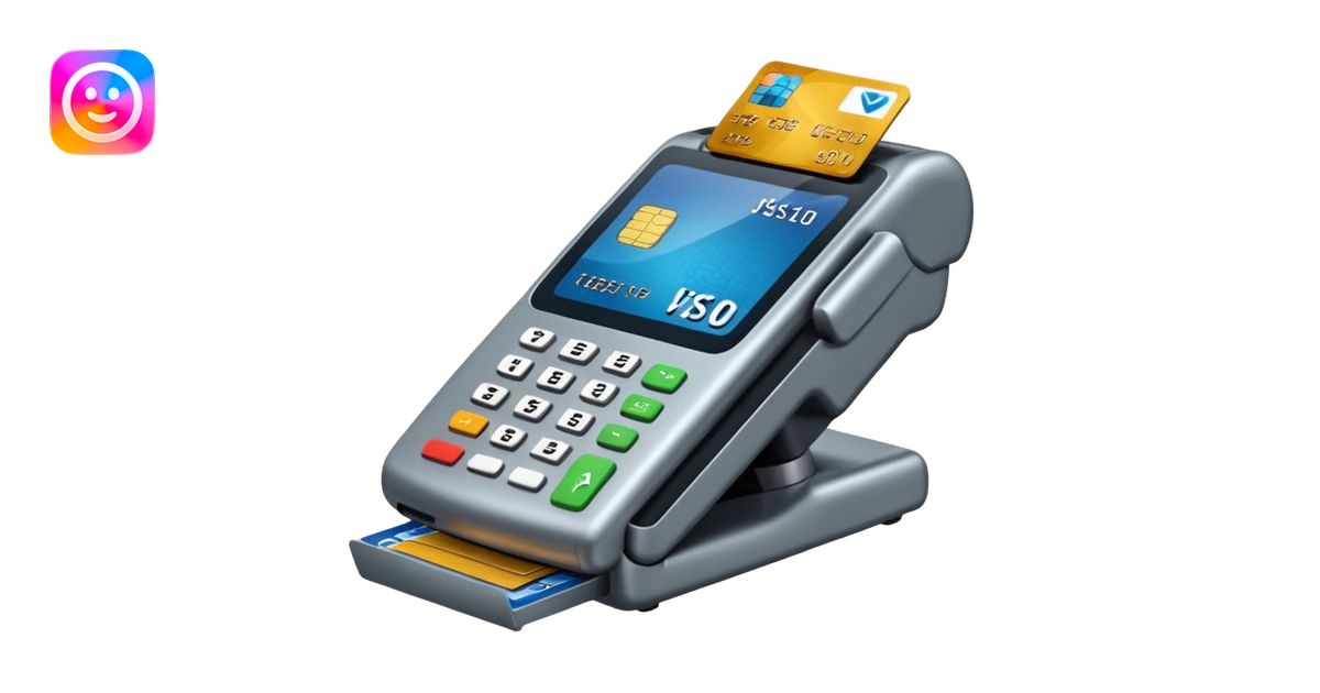 credit card at a point of sale emoji | AI Emoji Generator