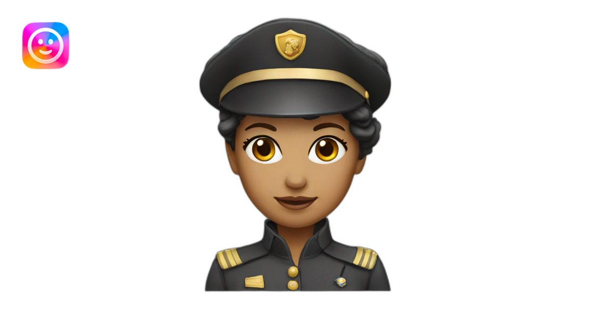 cute cavalry woman officer emoji | AI Emoji Generator