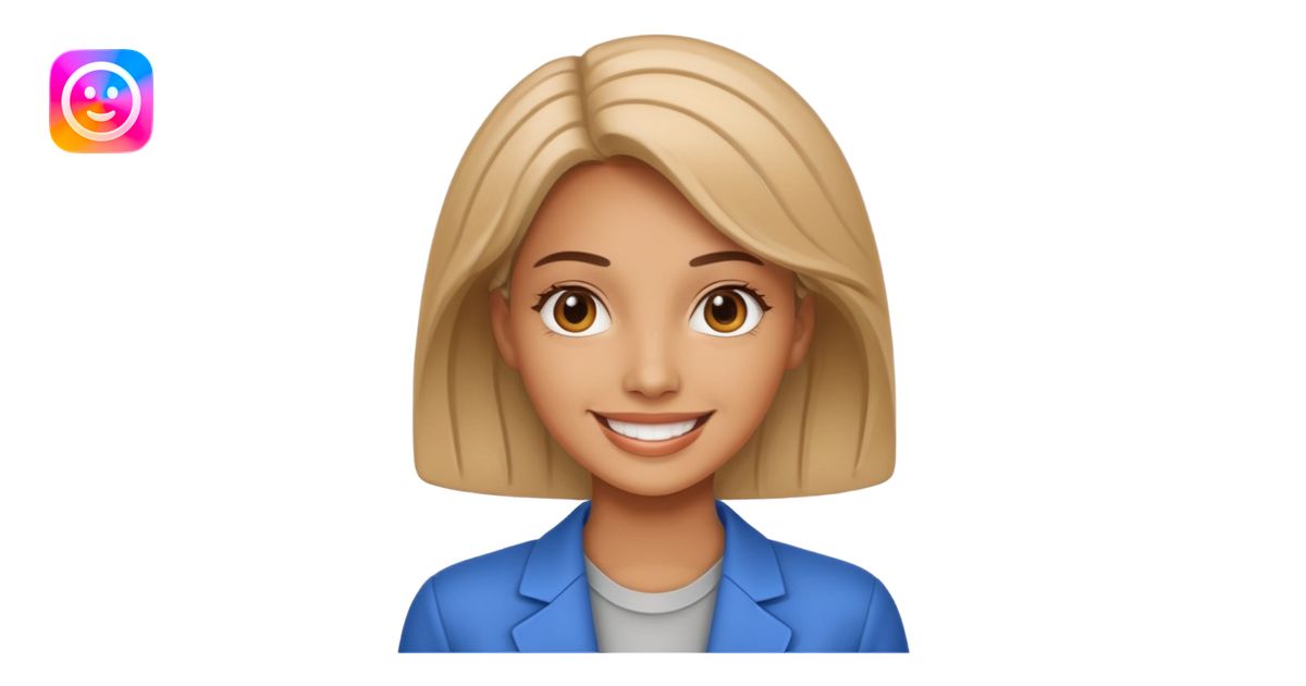 female AI supporter emoji | AI Emoji Generator