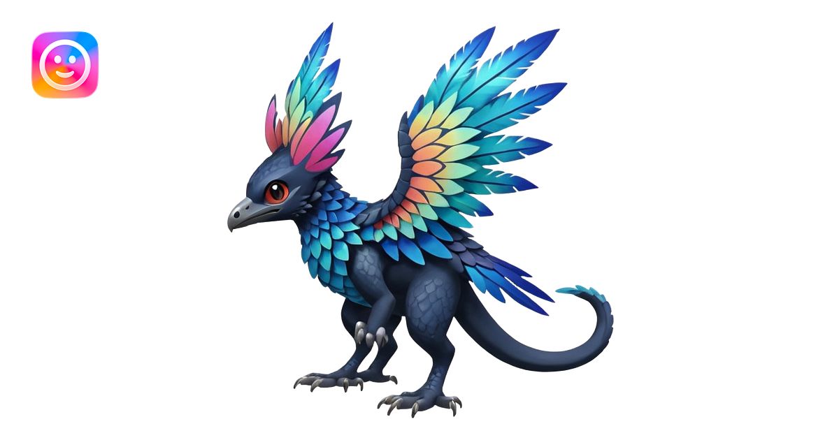 exotic Fakémon-Pokémon-Trico-Nargacuga-Vernid-creature emoji | AI Emoji ...