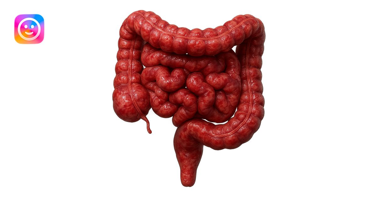 intestino umano anatomico realistico infiammato iperrealistico 4k image ...