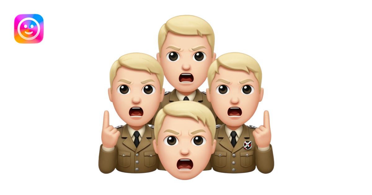 Nazis raving emoji | AI Emoji Generator