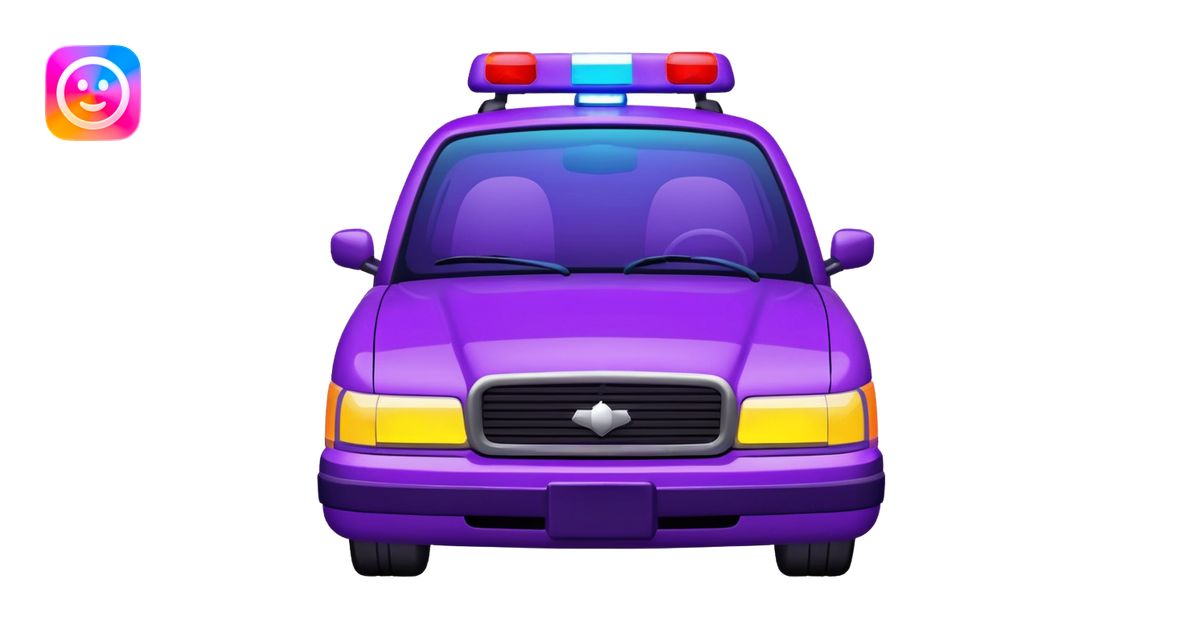 purple police car light emoji | AI Emoji Generator