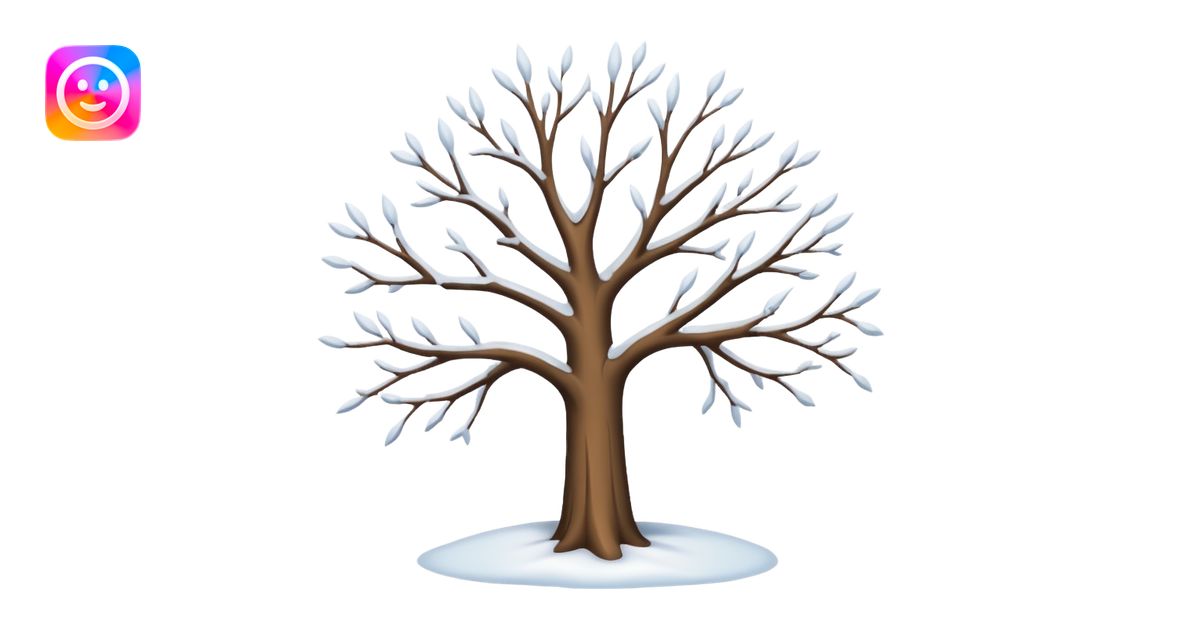 tree in winter emoji | AI Emoji Generator
