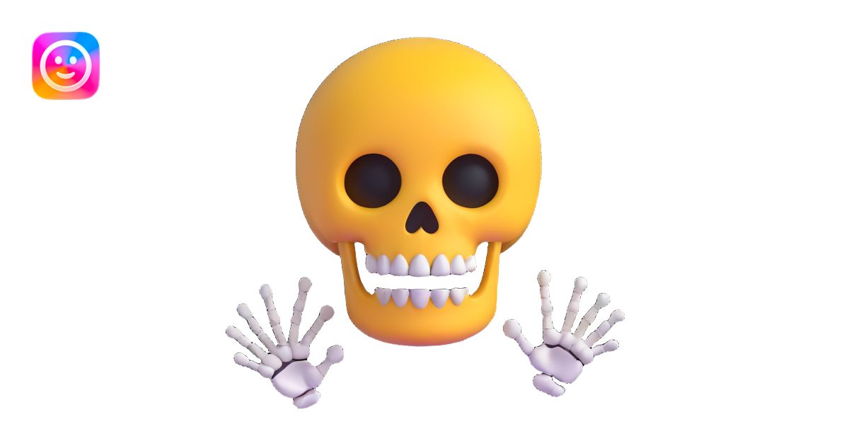 skeleton 3D emoji style emoji | AI Emoji Generator