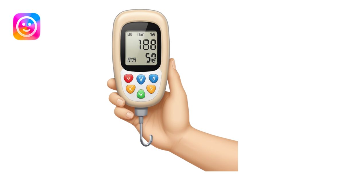 diabetes meter hand test emoji | AI Emoji Generator
