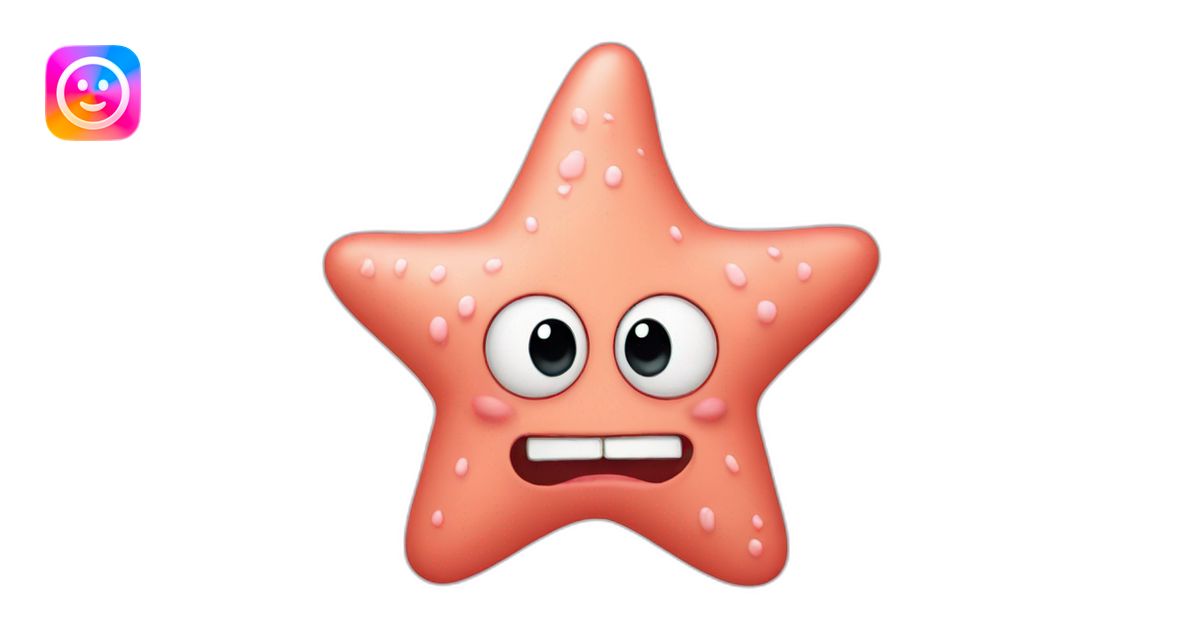 patrick star emoji | AI Emoji Generator