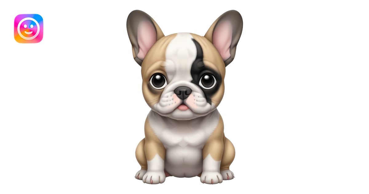 Make a baby French dog emoji | AI Emoji Generator