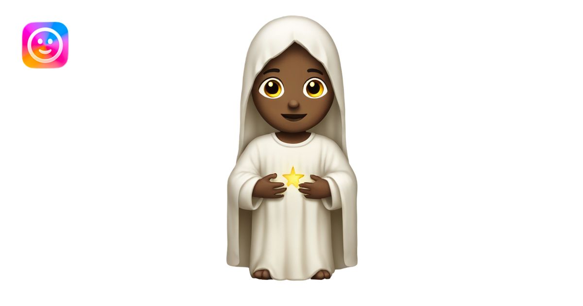 White baby Jesus nativity scene emoji | AI Emoji Generator