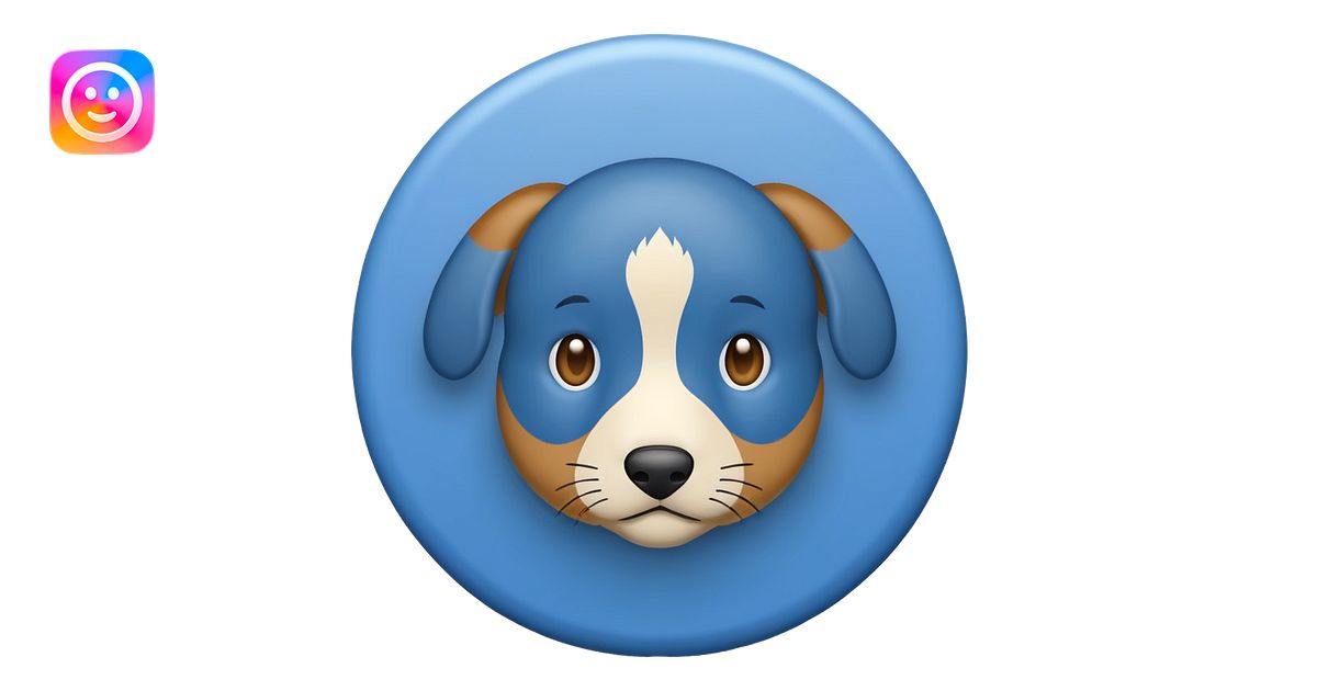 Blue tick with round circle emoji | AI Emoji Generator