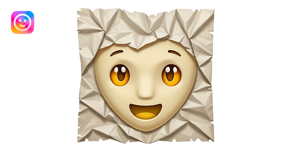 crumpled paper emoji | AI Emoji Generator