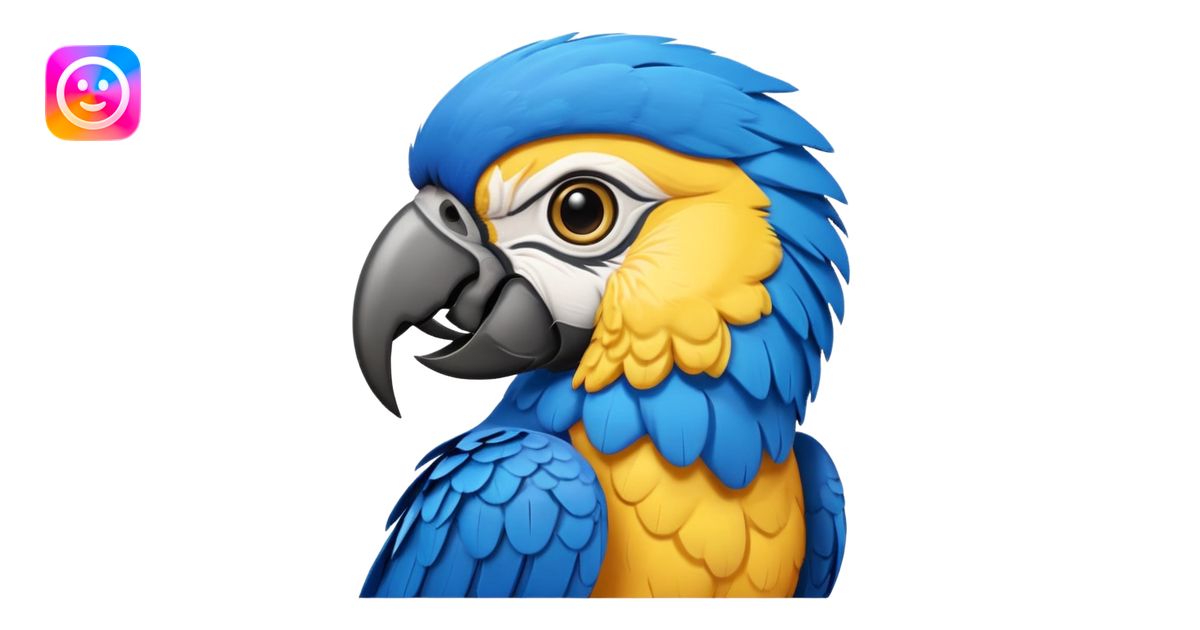 Arara azul emoji | AI Emoji Generator