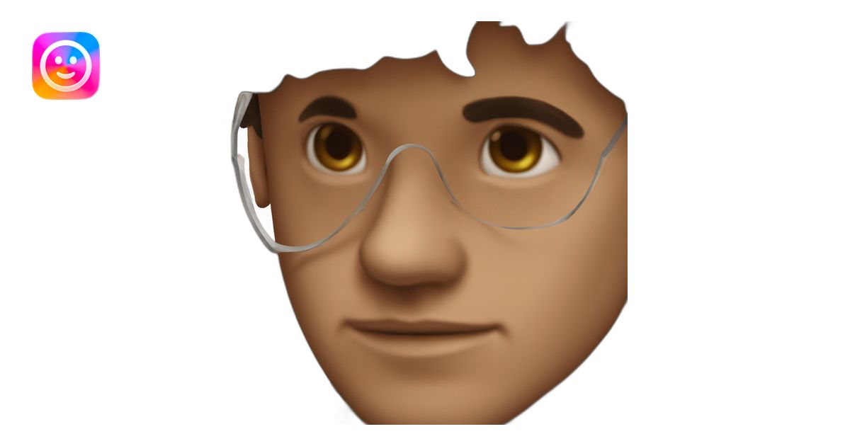 white background solo male focus emoji | AI Emoji Generator