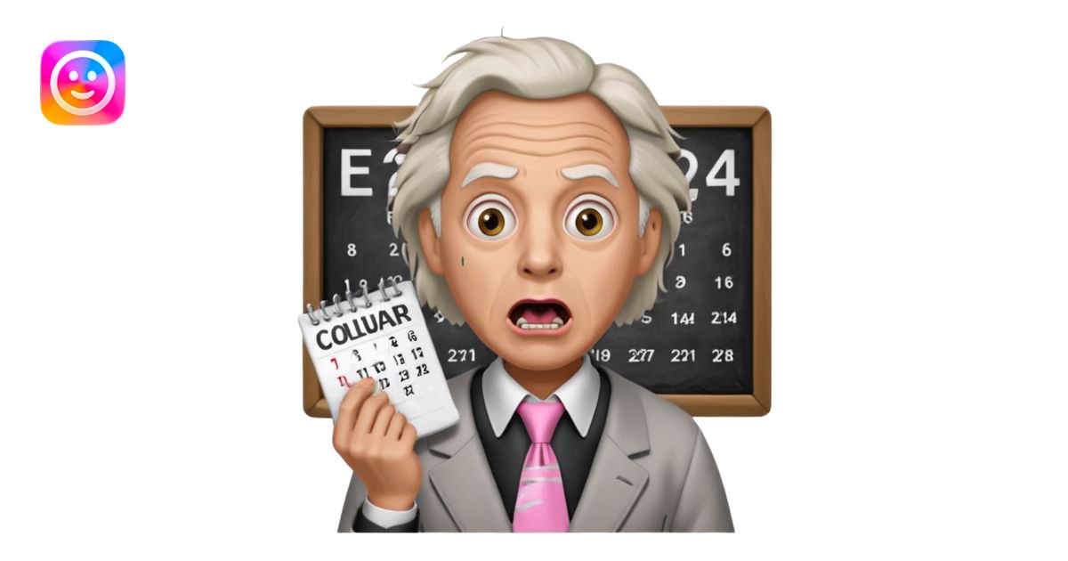 Doc Brown, in Back to the Future, looking shocked, mouth wide open ...