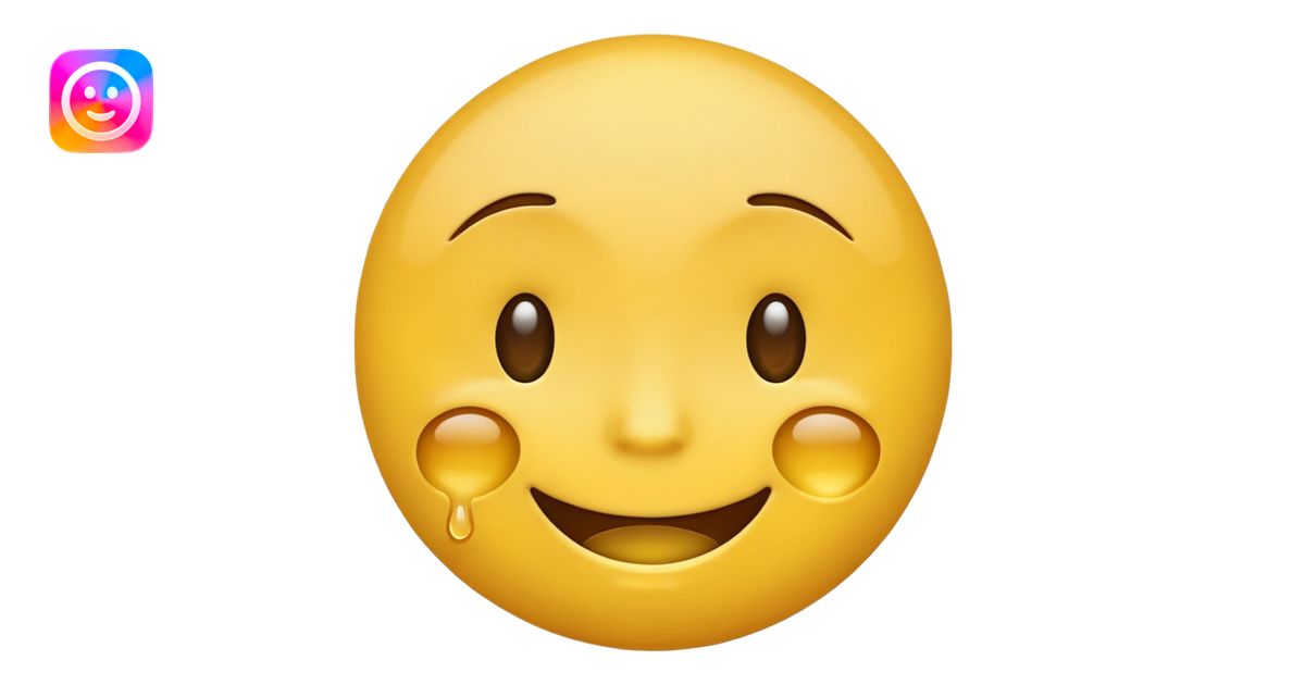 Smiling emoji making a crying face emoji | AI Emoji Generator