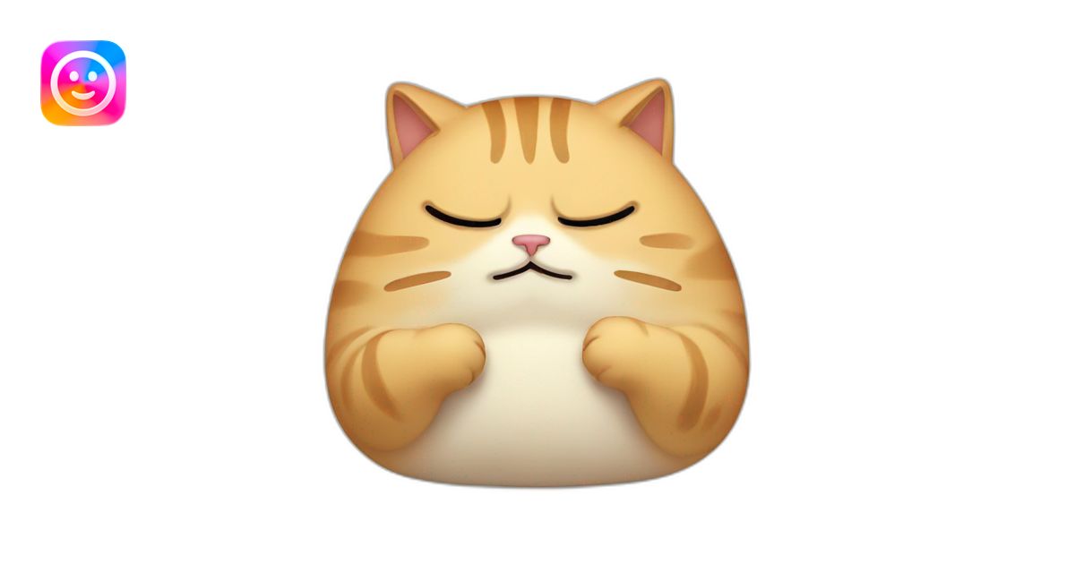 sad crying cat fat emoji | AI Emoji Generator