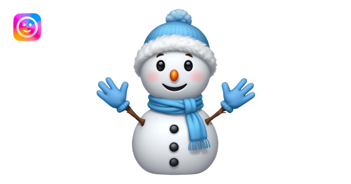 snowman with outfits emoji | AI Emoji Generator