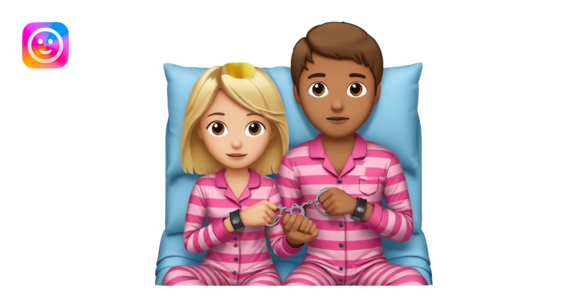 a blonde girl holding handcuffs with her brown haired boyfriend in bed ...