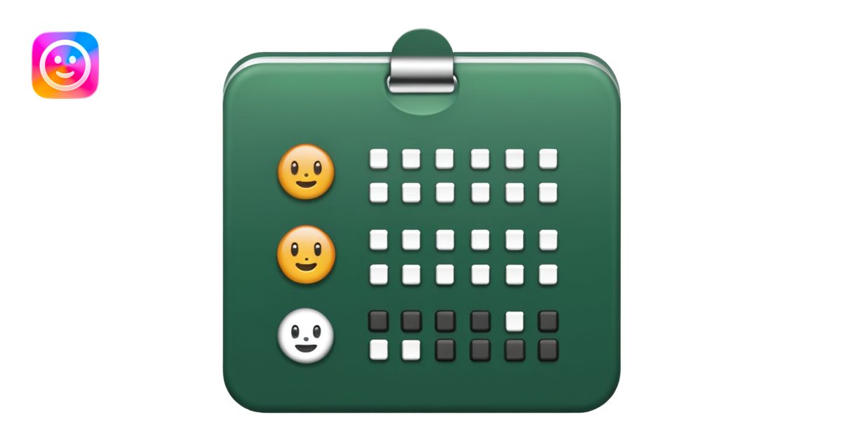 forest green habit tracker emoji | AI Emoji Generator