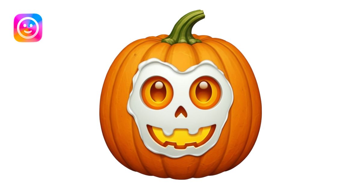 pumpkin with a small round hole in the side, the hole is oozing a thick ...