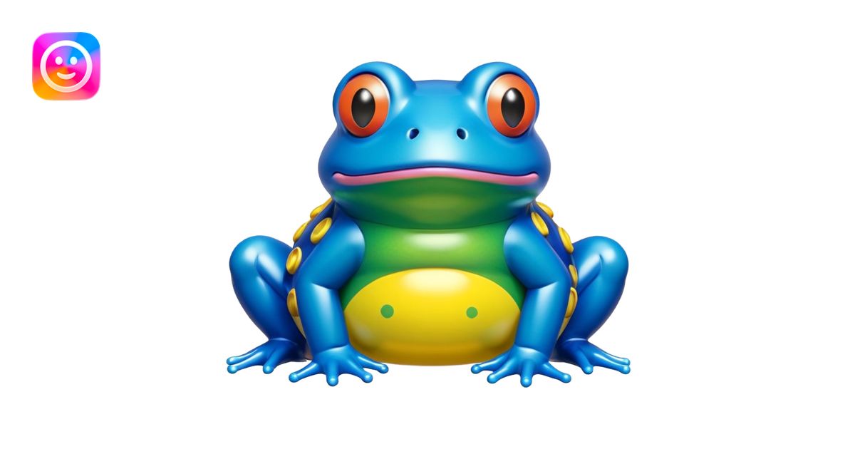 jeff koons style inflatable SPAM bufo frog sculpture emoji | AI Emoji ...