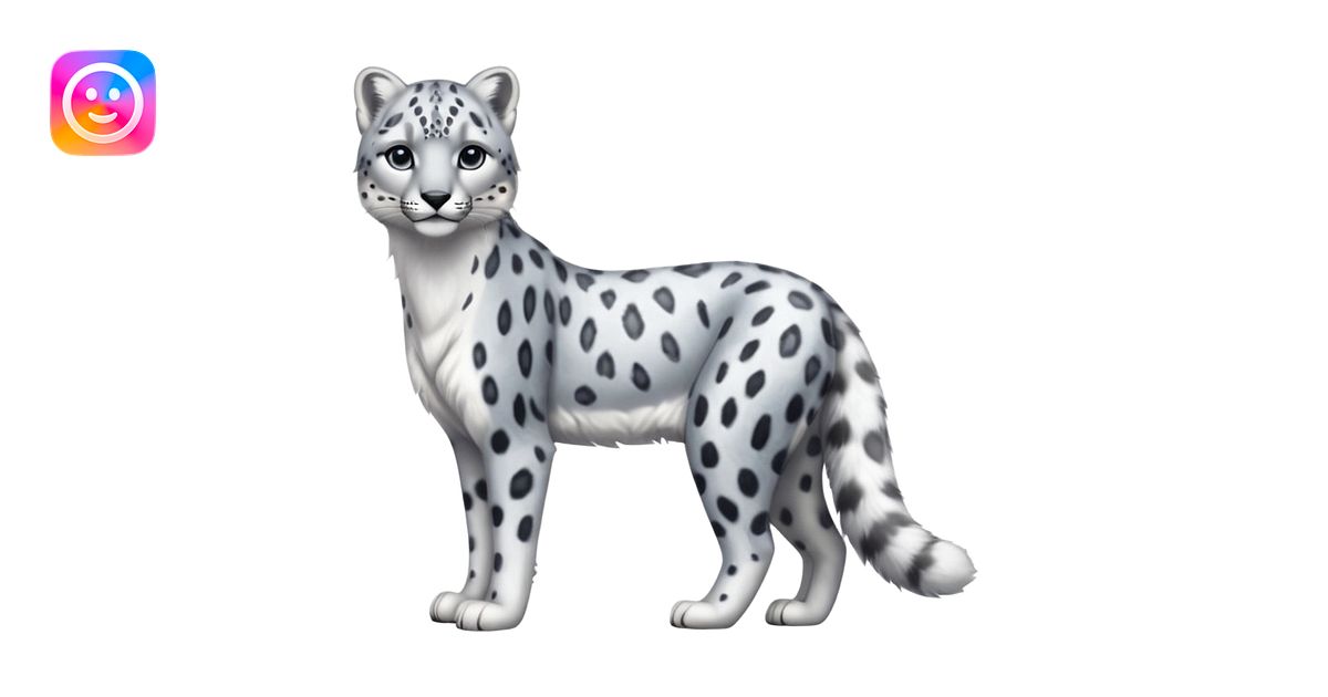 Shiny realistic feral wildlife lifelike elegant Snow-Leopard-Amaura ...