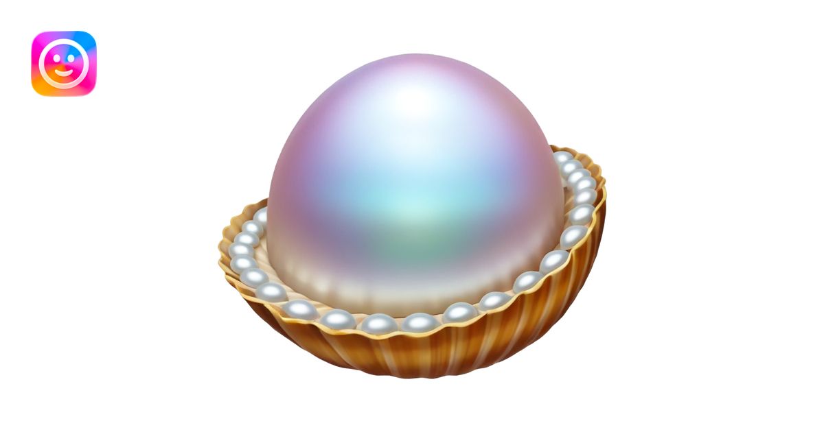 a pearl in a shell emoji | AI Emoji Generator