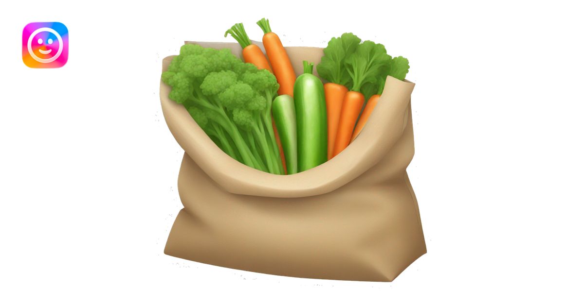 a bag of frozen vegetables emoji | AI Emoji Generator