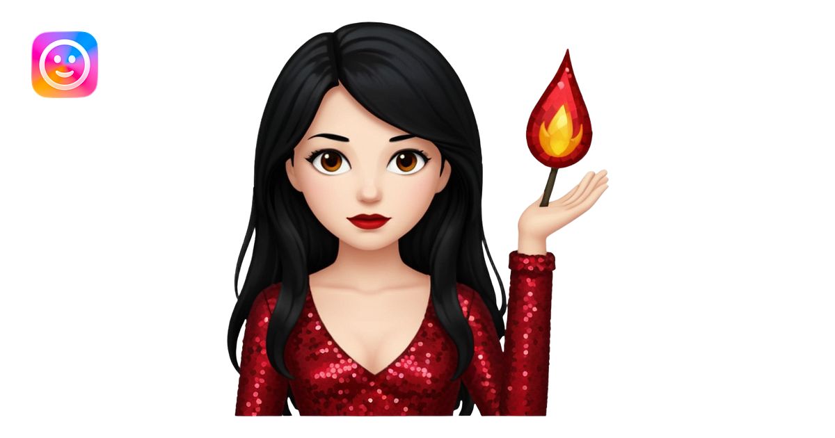 Anna Valerious from Van Helsing with long black hair, dark red sequin ...