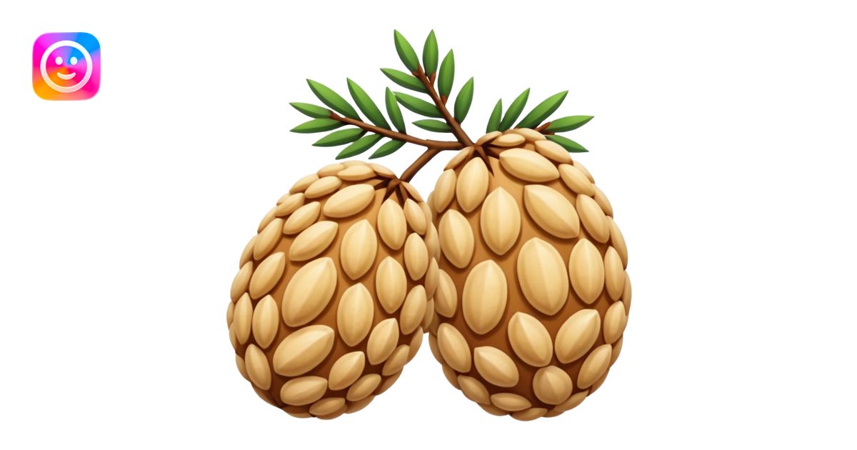 one pine nut emoji | AI Emoji Generator
