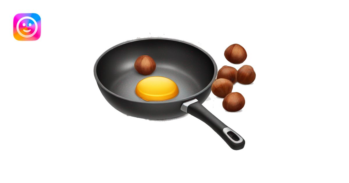 frying pan with chestnuts emoji | AI Emoji Generator